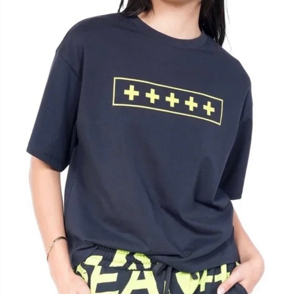 bp | Tops | Bp Wildfang Navy Blue Plus Sign Boxy Fit Graphic Tee Shirt ...